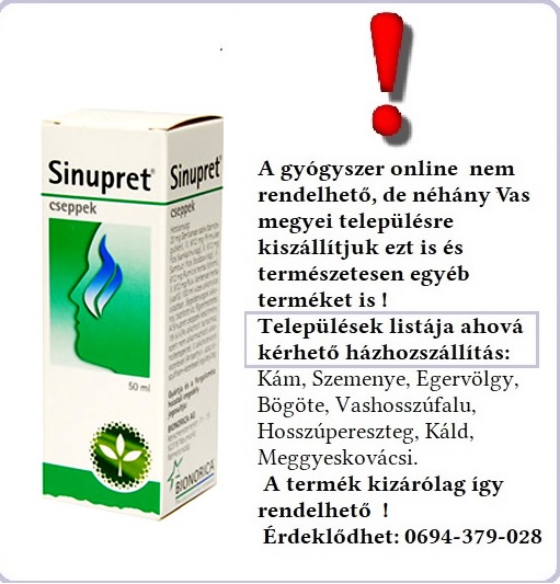 Sinupret csepp 50 ml - Arcanum GYÓGYSZERTÁR webpatika gyógyszer ...