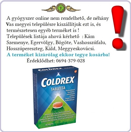 Coldrex tabletta 12x - Arcanum GYÓGYSZERTÁR webpatika gyógyszer ...