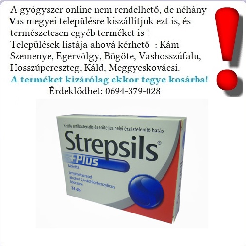 Strepsils Plus tabletta 24x - Arcanum GYÓGYSZERTÁR webpatika gyógyszer ...
