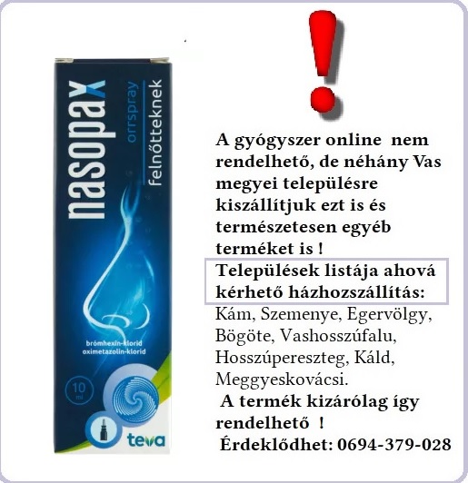 Nasopax DUO orrspray felnőtteknek 10ml - Arcanum GYÓGYSZERTÁR webpatika ...
