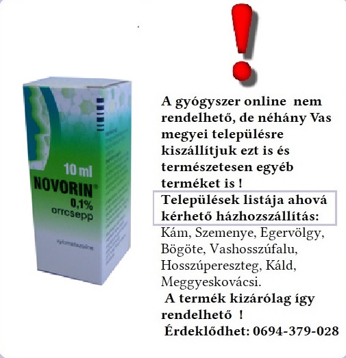 Novorin orrcsepp 0.1% 10ml - Arcanum GYÓGYSZERTÁR webpatika gyógyszer ...