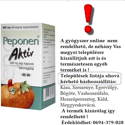 Peponen aktív kapszula 60x - Arcanum GYÓGYSZERTÁR webpatika gyógyszer ...