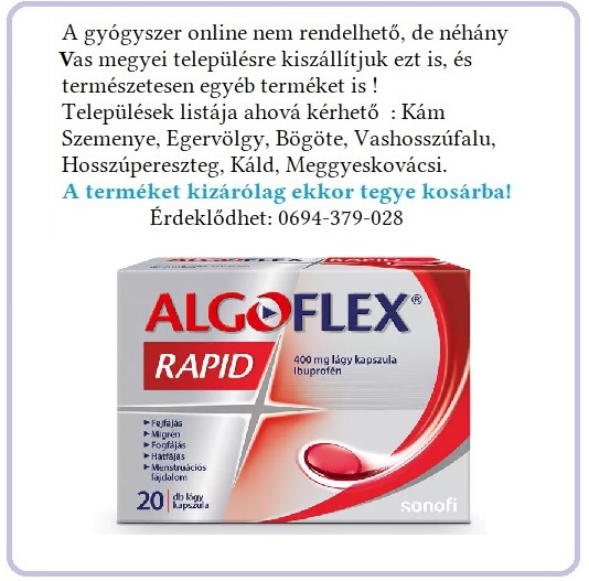Algoflex Rapid 400mg lágy kapszula 20x - Arcanum GYÓGYSZERTÁR webpatika ...