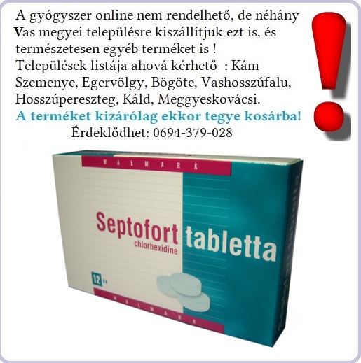 Septofort tabletta 12x - Arcanum GYÓGYSZERTÁR webpatika gyógyszer ...