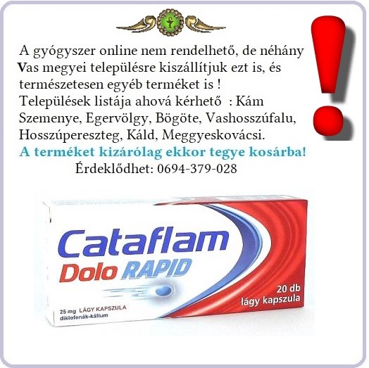 Cataflam Dolo Rapid 25mg lágy kapszula 20x - Arcanum GYÓGYSZERTÁR ...