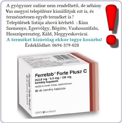Ferretab forte plusz C kapszula 30x - Arcanum GYÓGYSZERTÁR webpatika ...