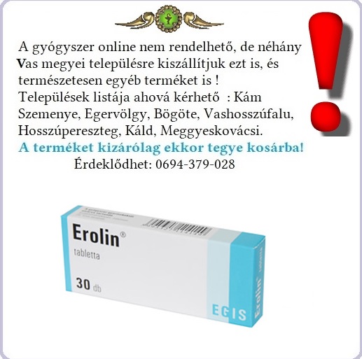 Erolin tabletta 30x - Arcanum GYÓGYSZERTÁR webpatika gyógyszer,tabletta ...