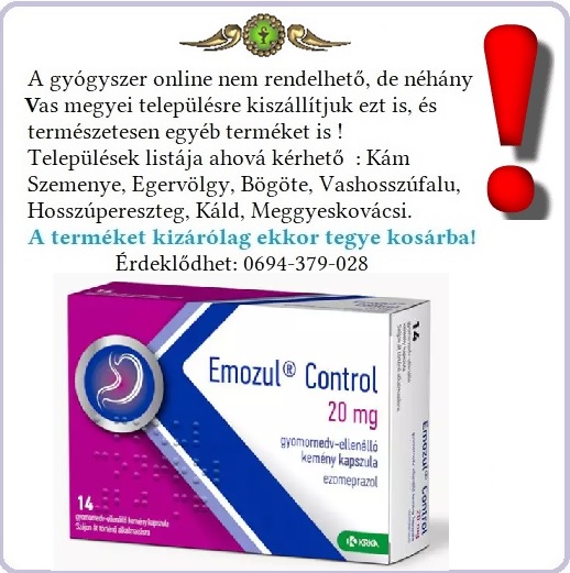 Emozul control 20mg 14x - Arcanum GYÓGYSZERTÁR webpatika gyógyszer ...