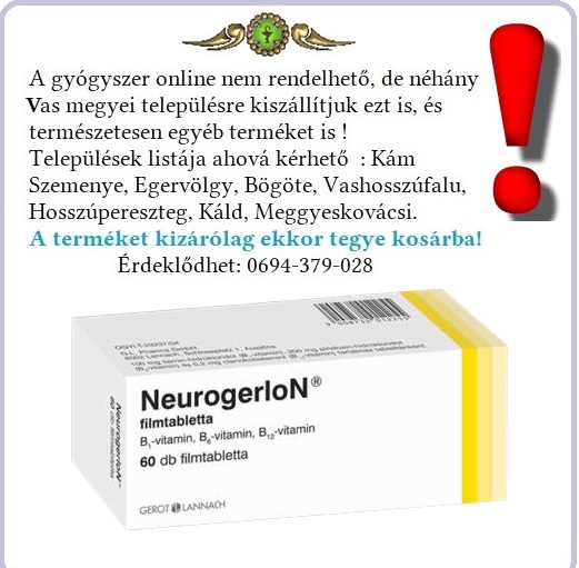 Neurogerlon tabletta 60x - Arcanum GYÓGYSZERTÁR webpatika gyógyszer ...