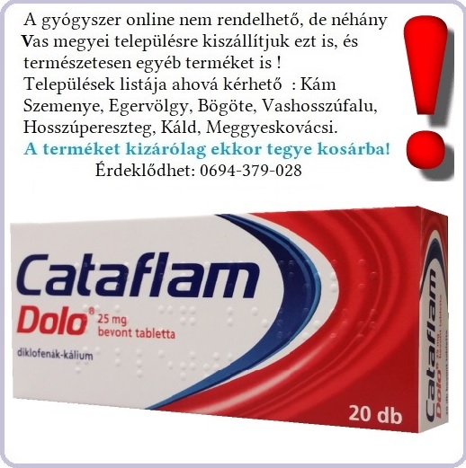 Cataflam dolo tabletta 20x - Arcanum GYÓGYSZERTÁR webpatika gyógyszer ...