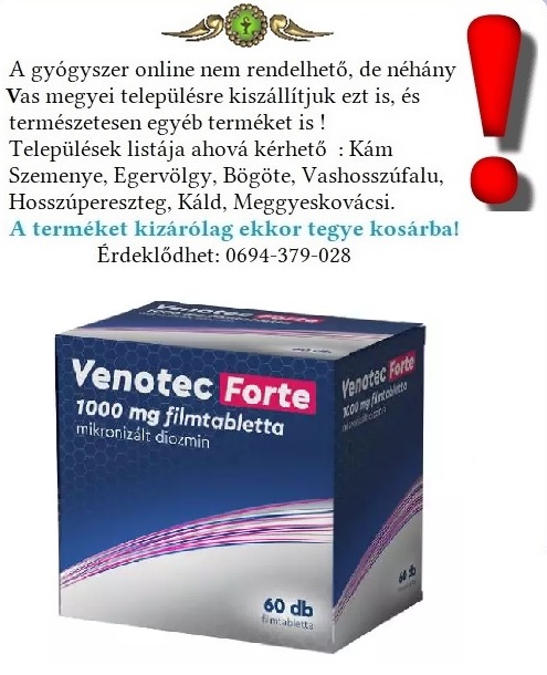 Venotec forte tabletta 1000mg 60x - Arcanum GYÓGYSZERTÁR webpatika ...