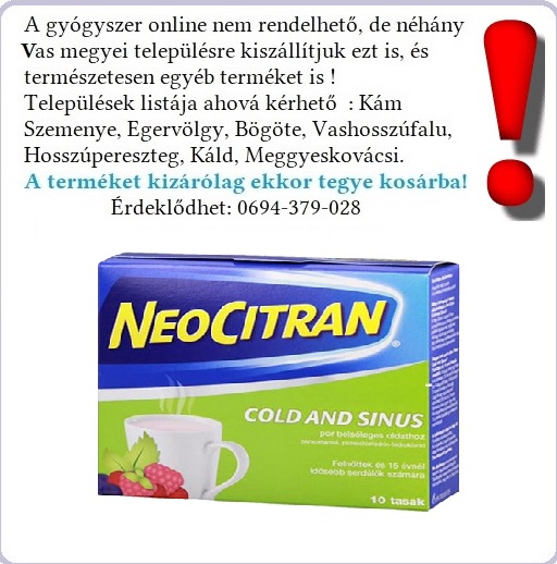 NeoCitran Cold and Sinus por 10x - Arcanum GYÓGYSZERTÁR webpatika ...