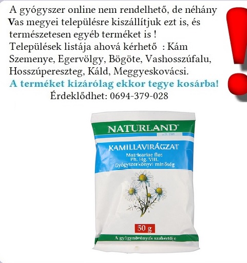 Kamilla tea 50g NATURLAND - Arcanum GYÓGYSZERTÁR webpatika gyógyszer ...